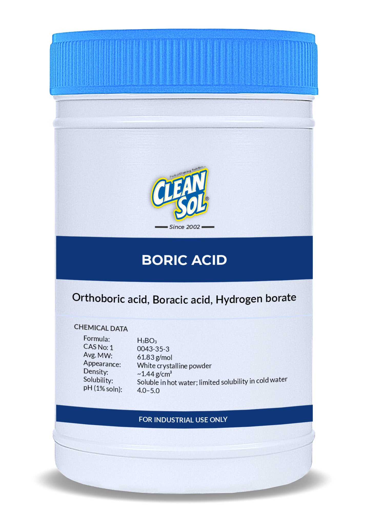 Cleansol Boric Acid | High-Purity Grade for Cleaning, Pest Control & I