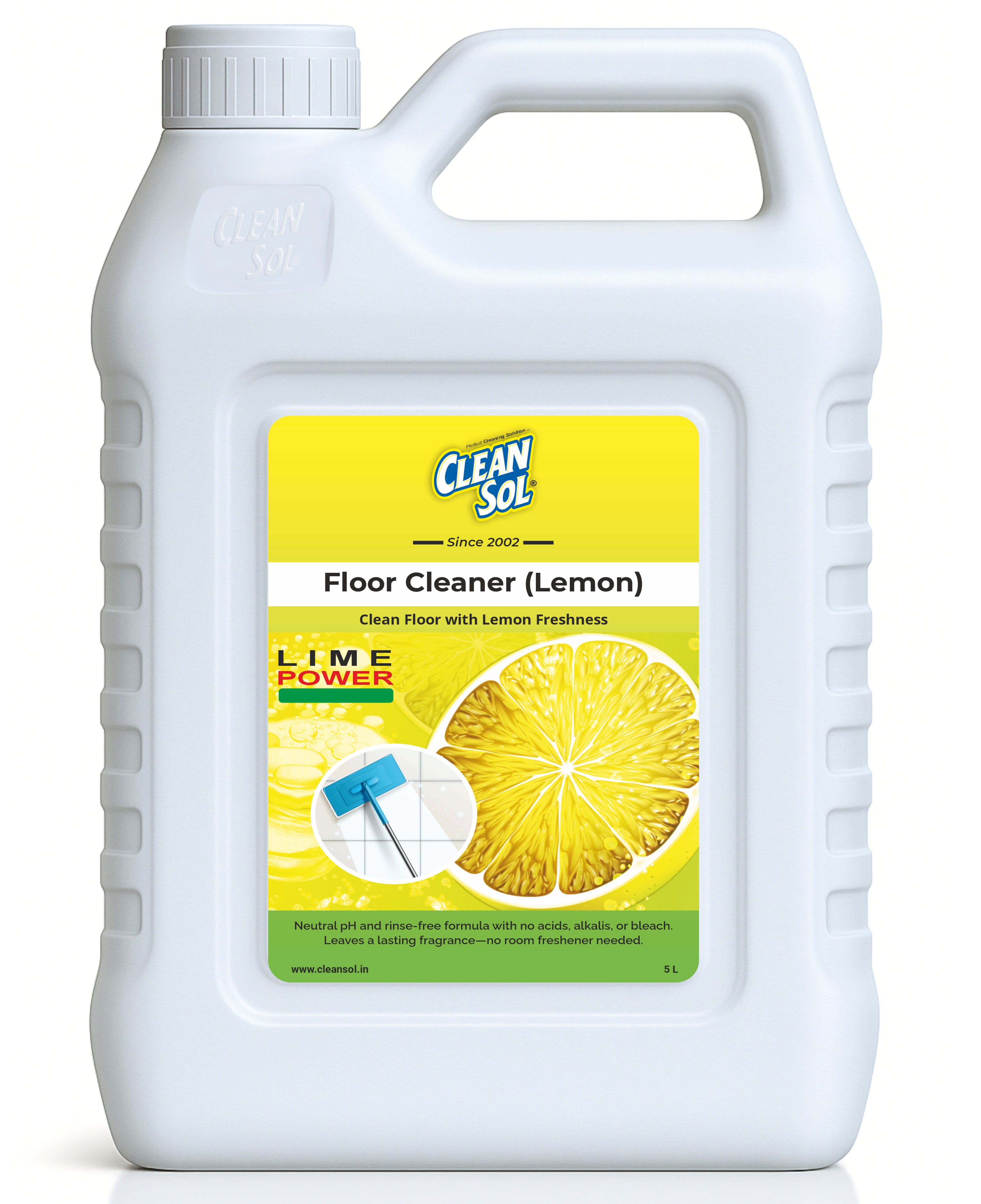 Cleansol Lemon Floor Cleaner | Disinfectant & All-Surface Cleaner