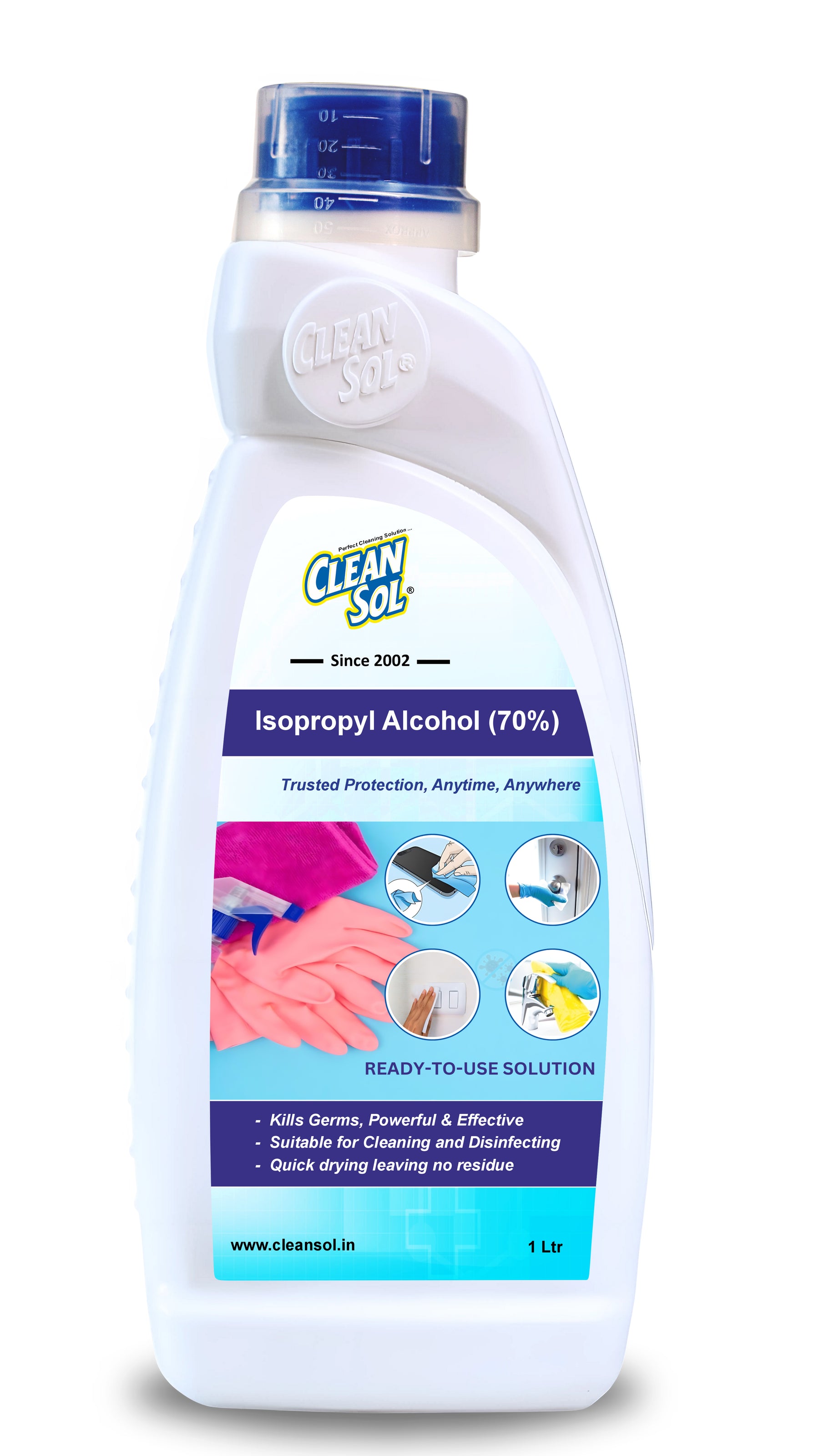 Cleansol IPA 70% | Surface Disinfectant & Instant Sanitizer