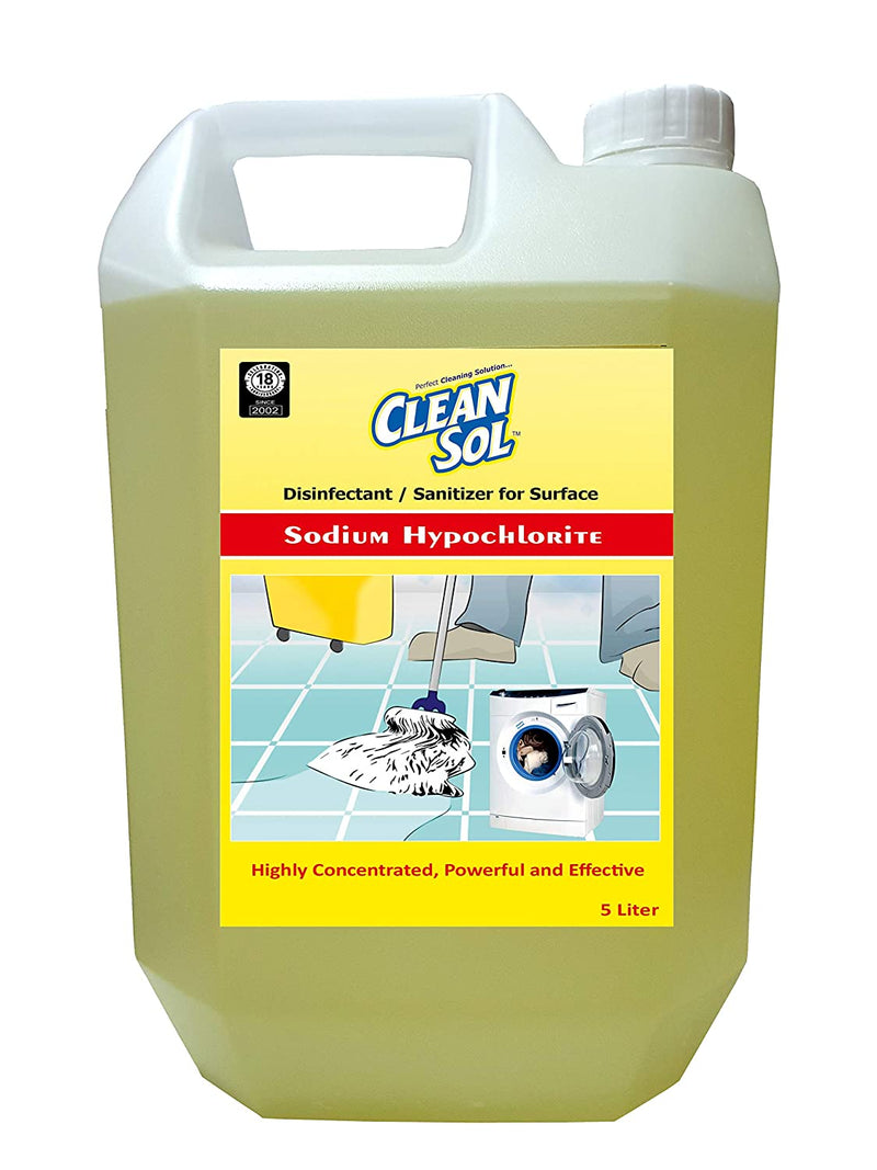 Cleansol Sodium Hypochlorite 5 % - Multipurpose Disinfectant Liquid